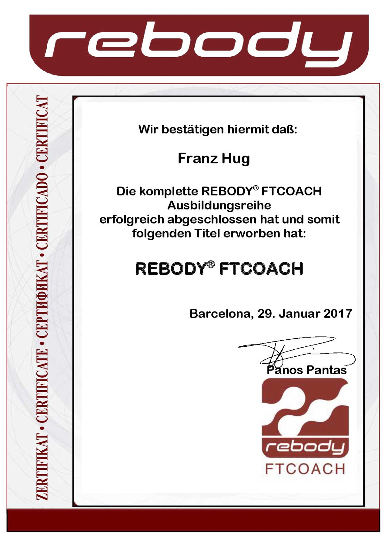 Über mich – Franz Hug